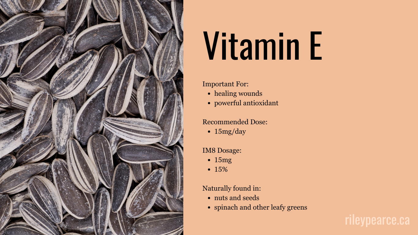 IM8 Ingredients Deep Dive – Part 1: Vitamins – Riley Pearce